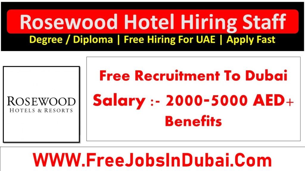Rosewood Careers Jobs Opportunities Available In UAE
